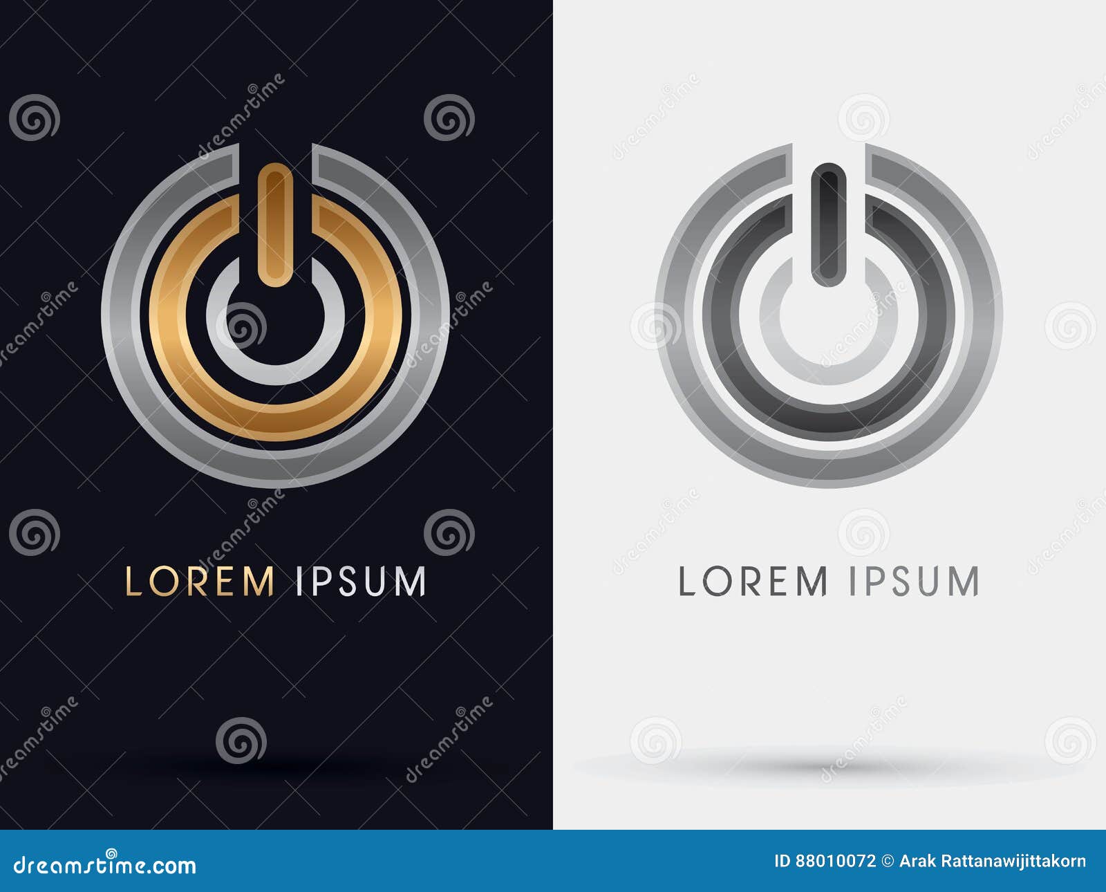 Power button illustration stock vector. Illustration of illuminate ...