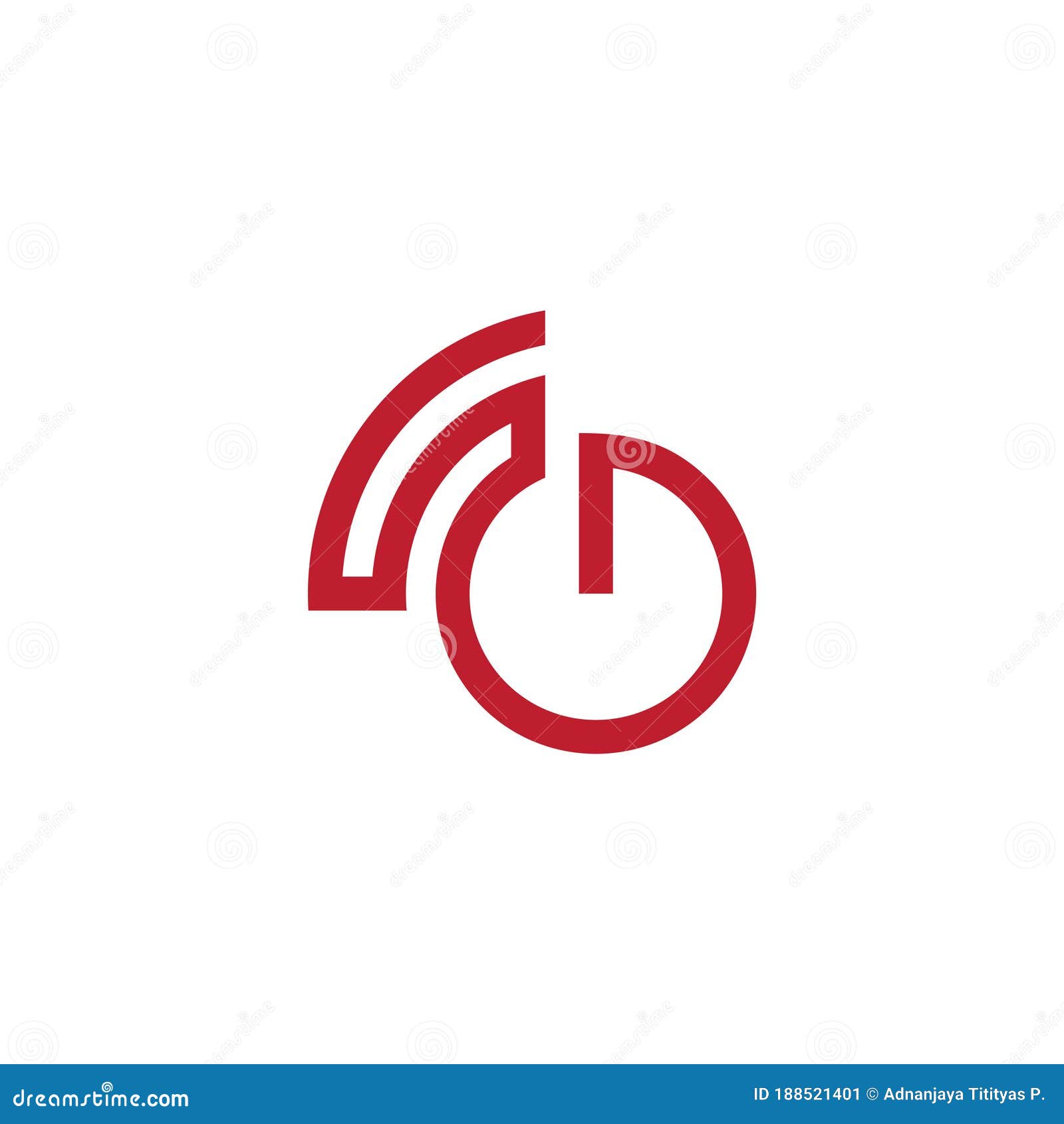Power Button Letter S Signal Geometric Design Symbol Logo Vector Stock ...