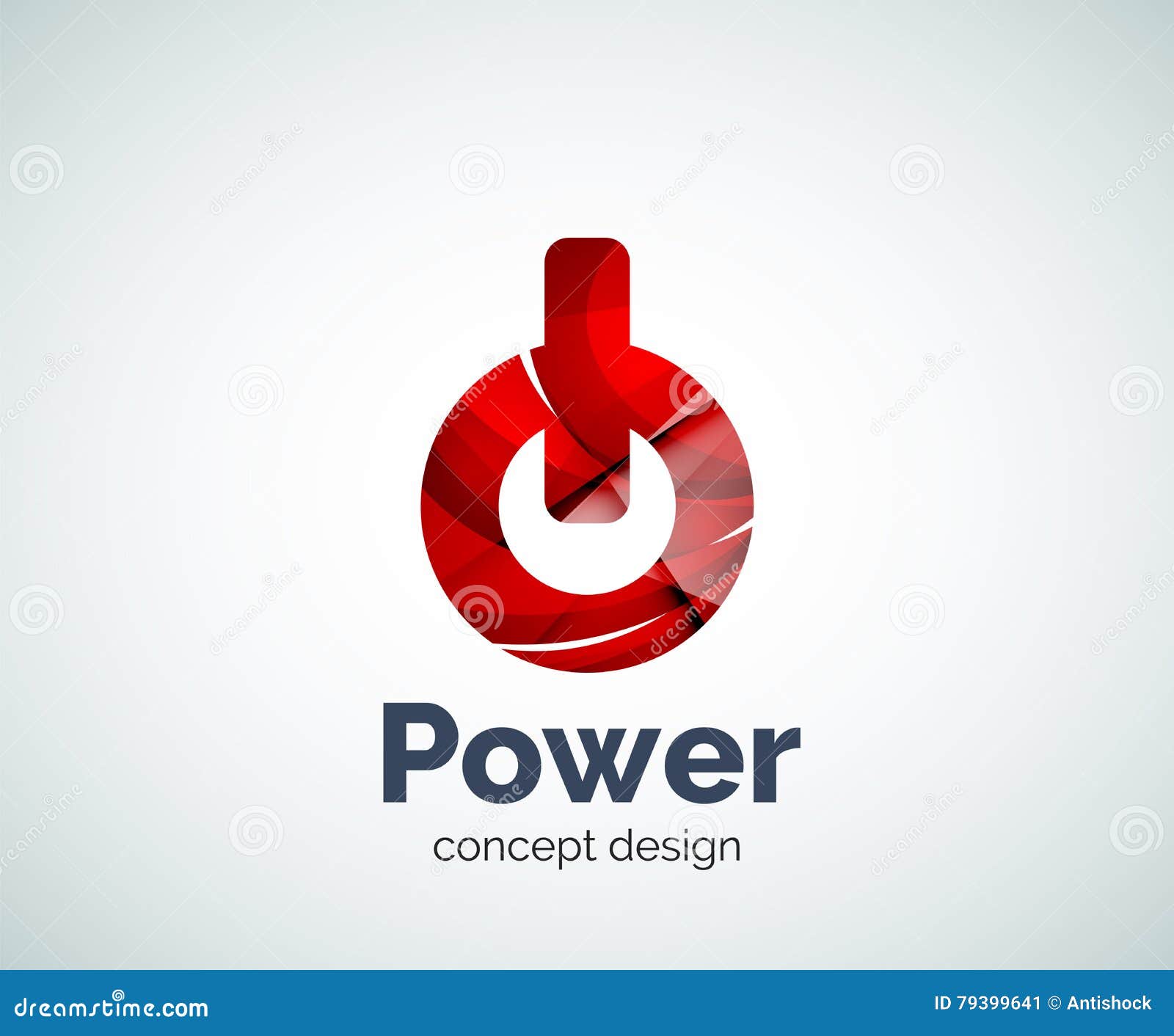 Power button logo template stock vector. Illustration of electrical ...