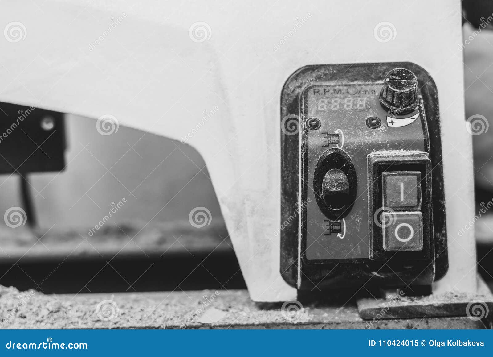 The Power Button of the Machine Stock Image - Image of photocopy ...