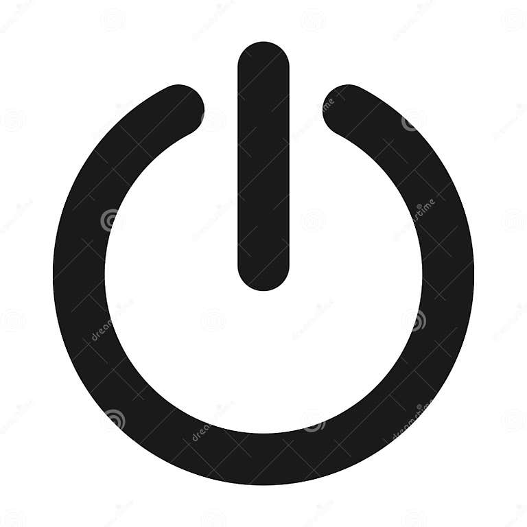 Power Button, on and Off Icon. Shut Down Vector Illustration Stock ...