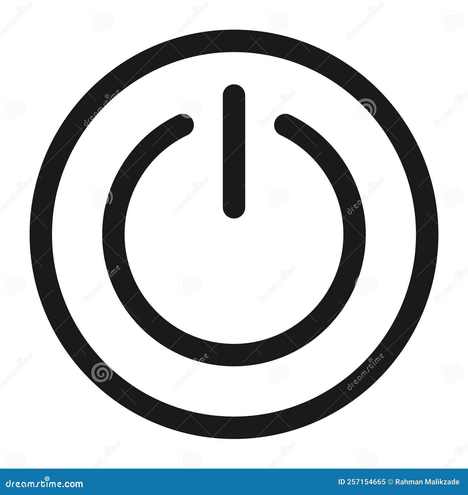 Power Button, on and Off Icon. Shut Down Vector Illustration Stock ...