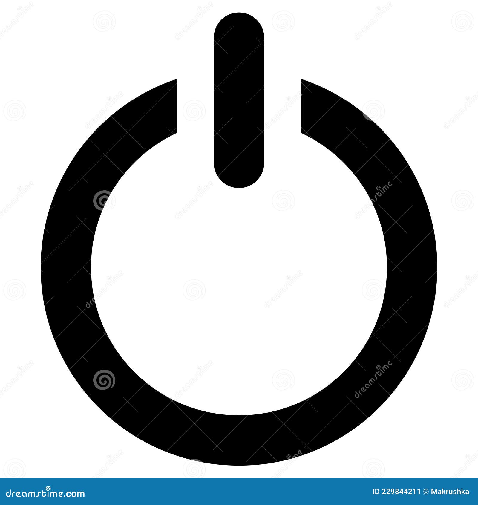 Power Button. Power on and Off. Shut Down Sign Stock Vector ...