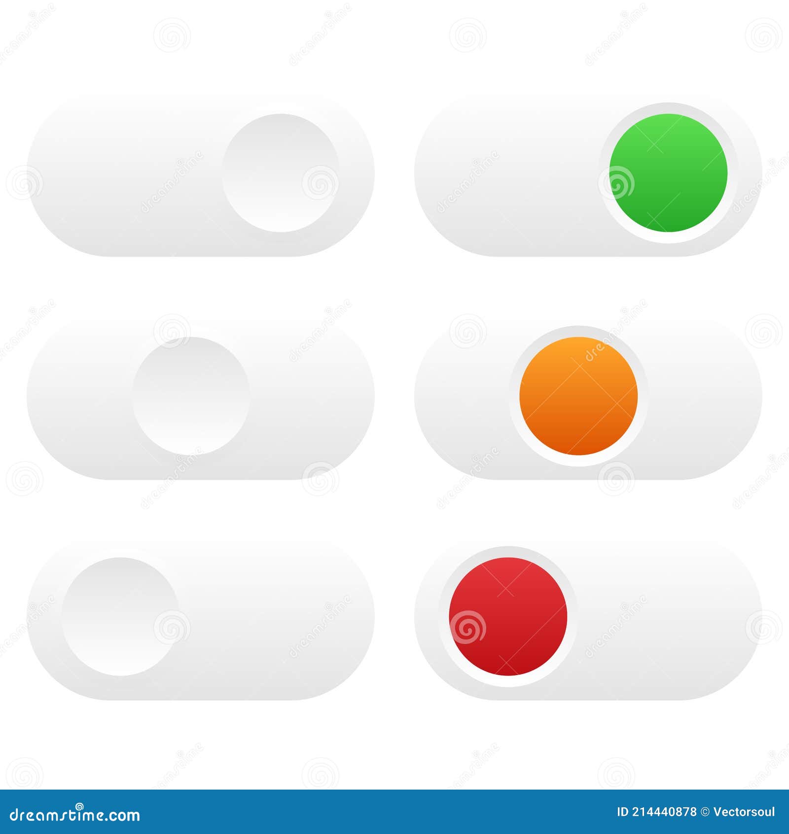 Power Button, on-OFF Switch UI, GUI Icon Stock Vector - Illustration of ...