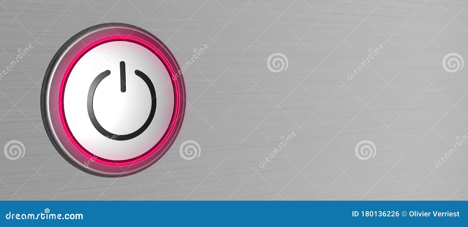 Power Button Push Start Symbol Technology Stock Illustration ...