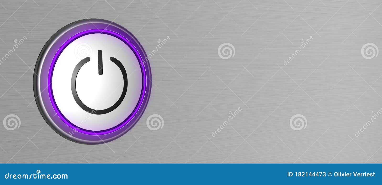 Power Button Push Start Symbol Technology Stock Illustration ...