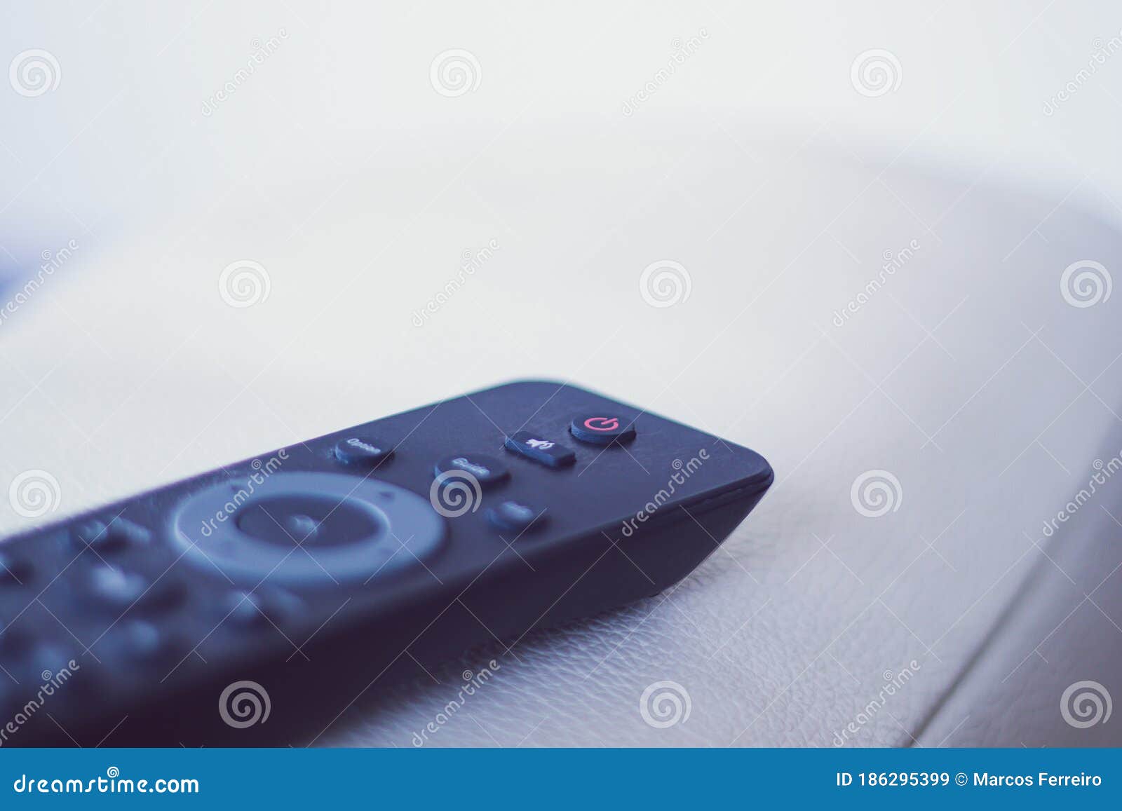 Power Button on Remote Control Stock Image - Image of modern ...
