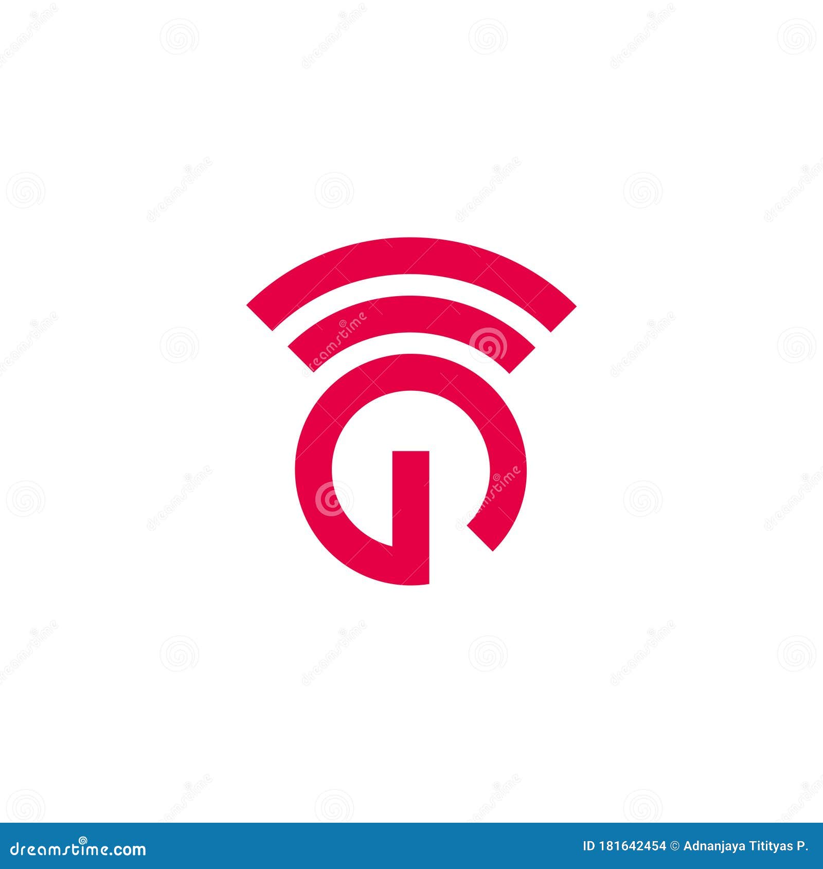 Power Button Simple Geometric Stripes Signal Symbol Logo Vector Stock ...