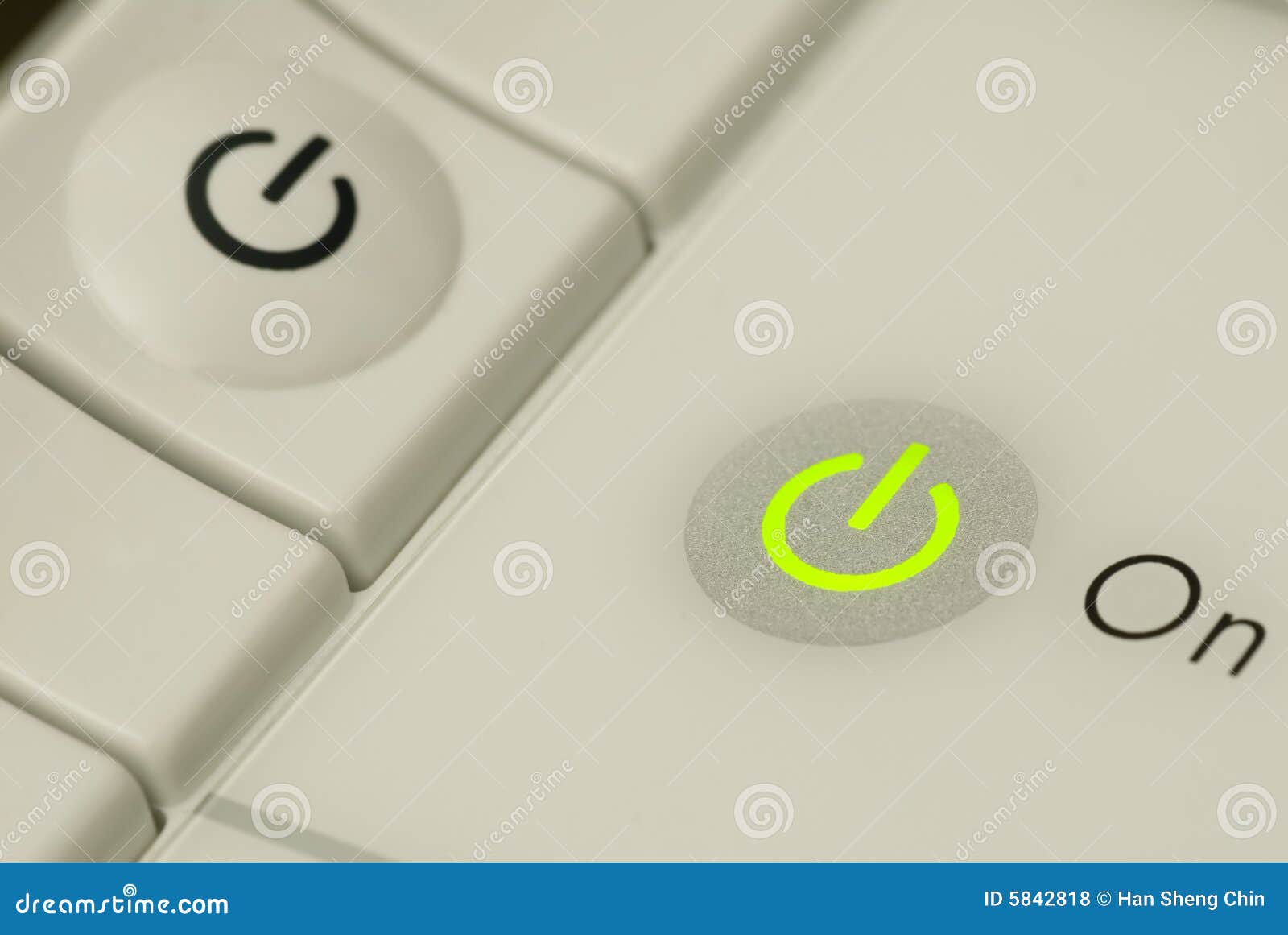 Power Button and Status Light Stock Photo - Image of button, indicator ...