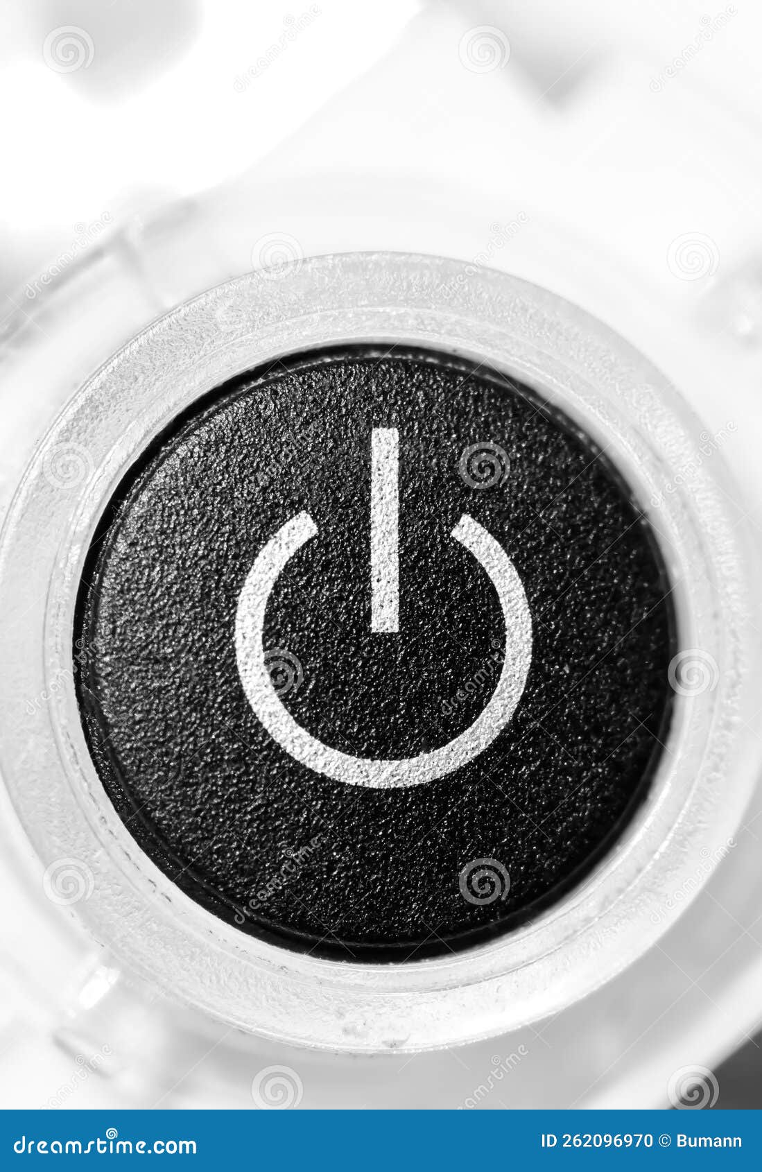 Power Button, Switch on an Electrical Device, with Standby Symbol Stock ...