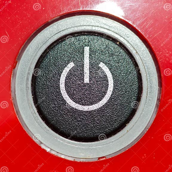 Power Button, Switch on an Electrical Device, with Standby Symbol Stock ...
