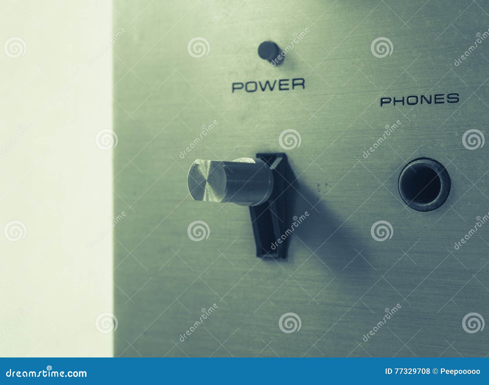 Power button switch stock photo. Image of electricity - 77329708
