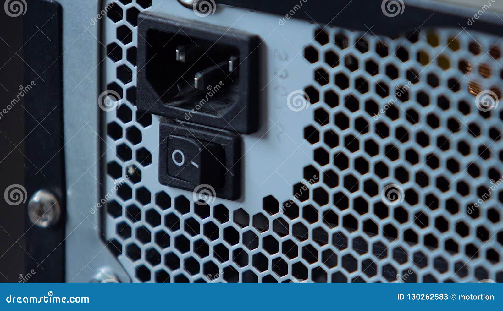 Power Button Switching-on, Generator or Computer Server, Outdated ...