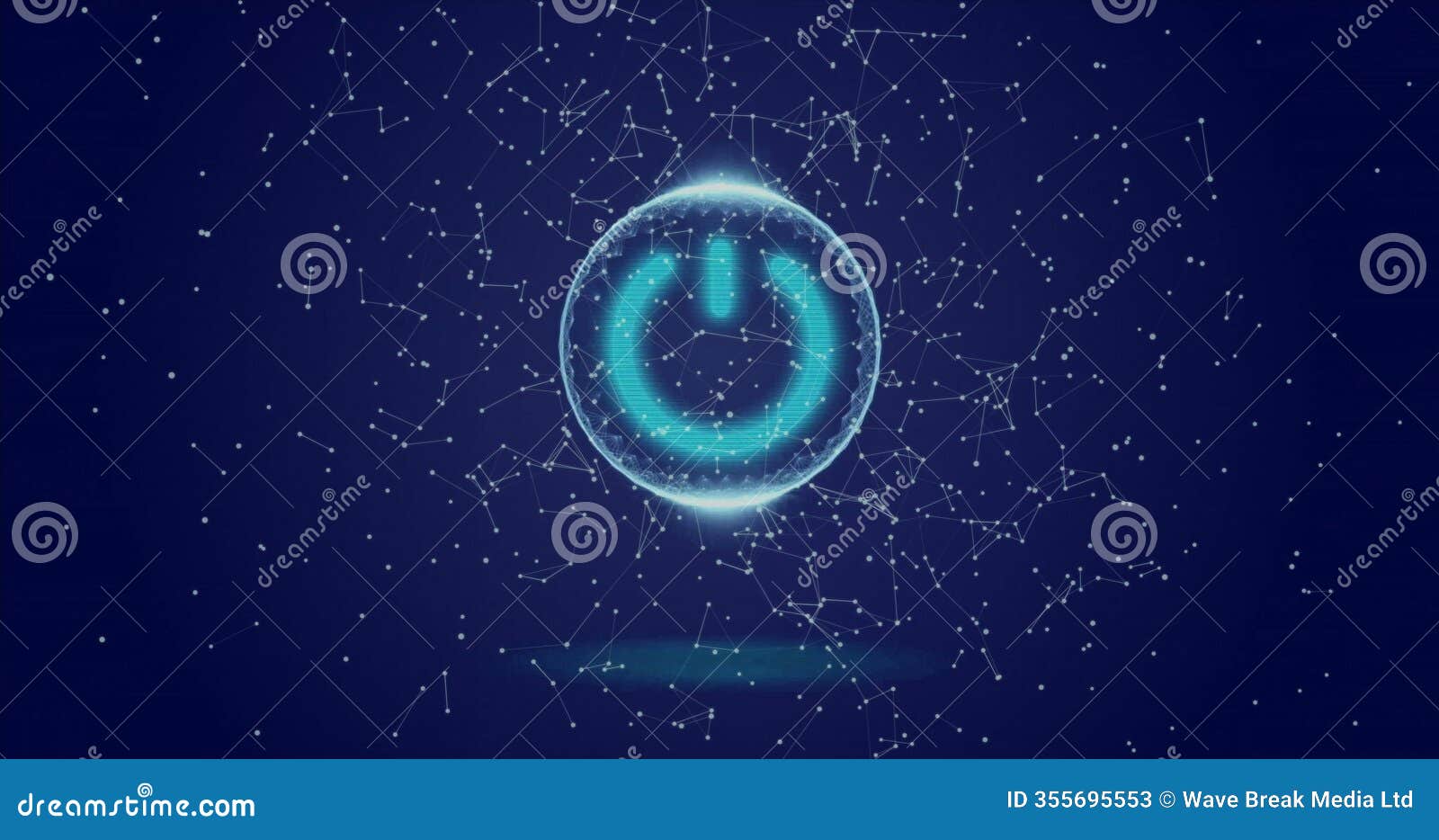 Connecting Dots And Lines Beige And Red Blurred Background Design Stock Image | CartoonDealer ...