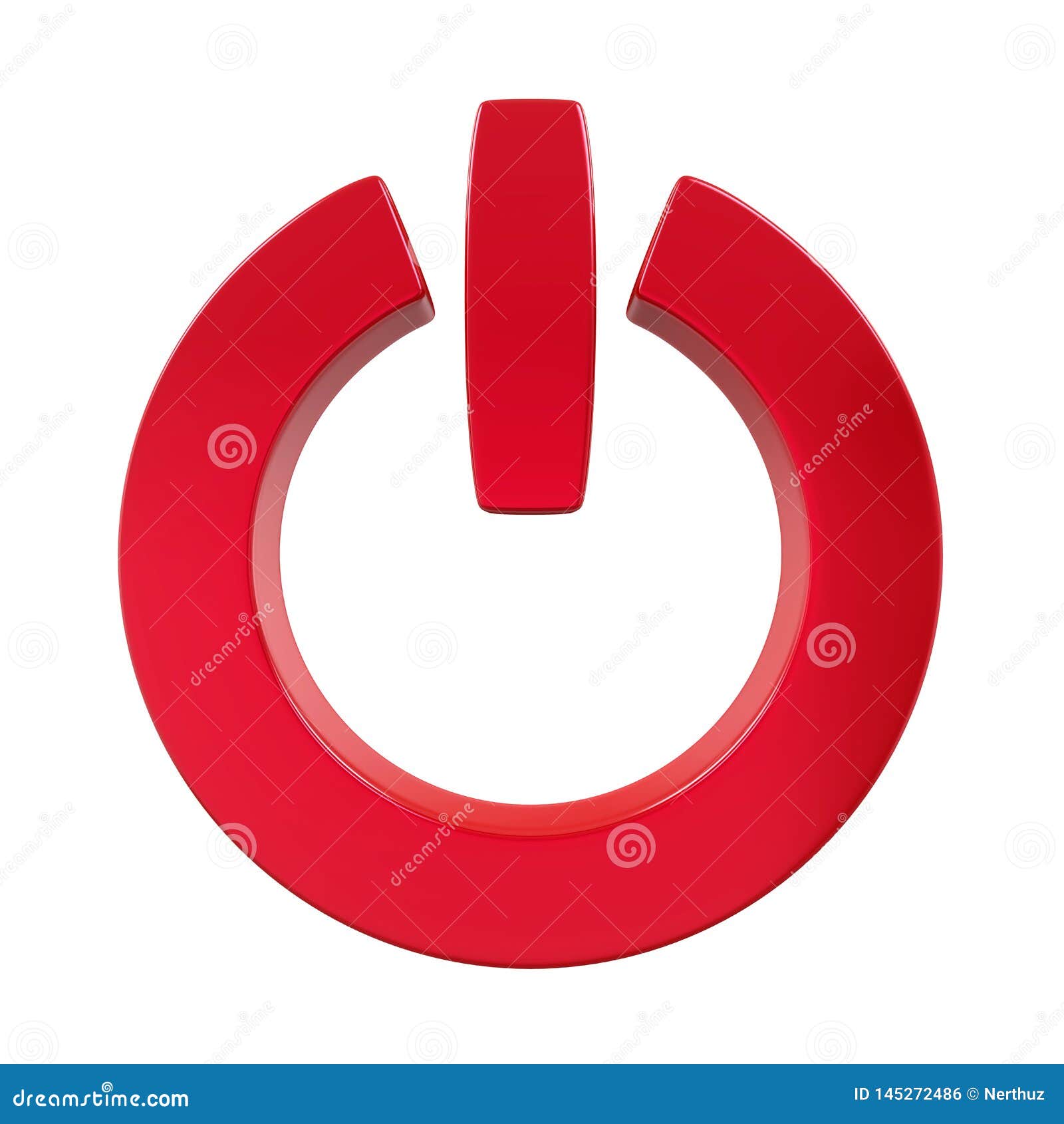 Power Button Symbol Isolated Stock Illustration - Illustration of start ...