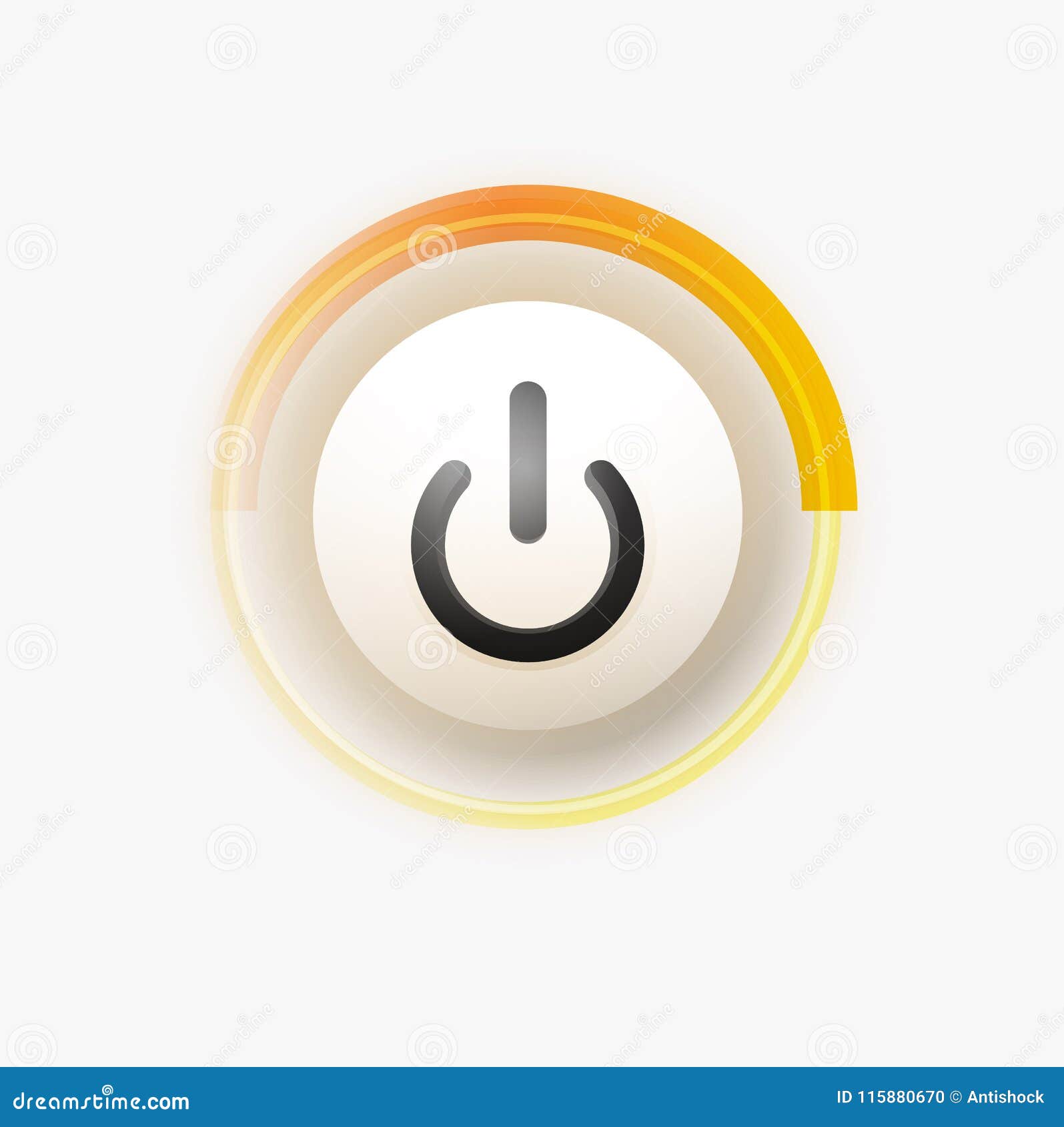 Power Button Technology Logo, Digital Art Techno Concept, on Off Icon ...