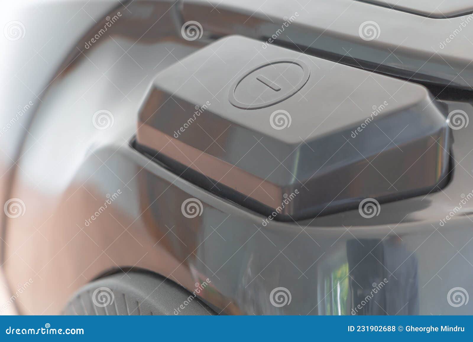 The Power Button on the Vacuum Cleaner Stock Photo - Image of work ...