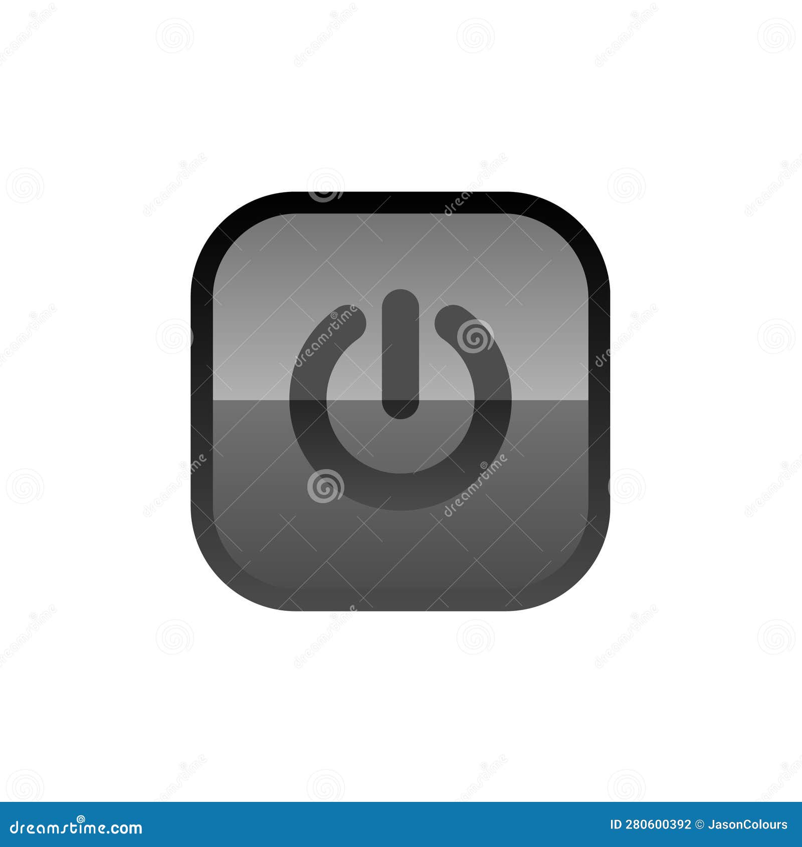 Power Button Web Icon Vector Transparent Background Power Black Stock ...