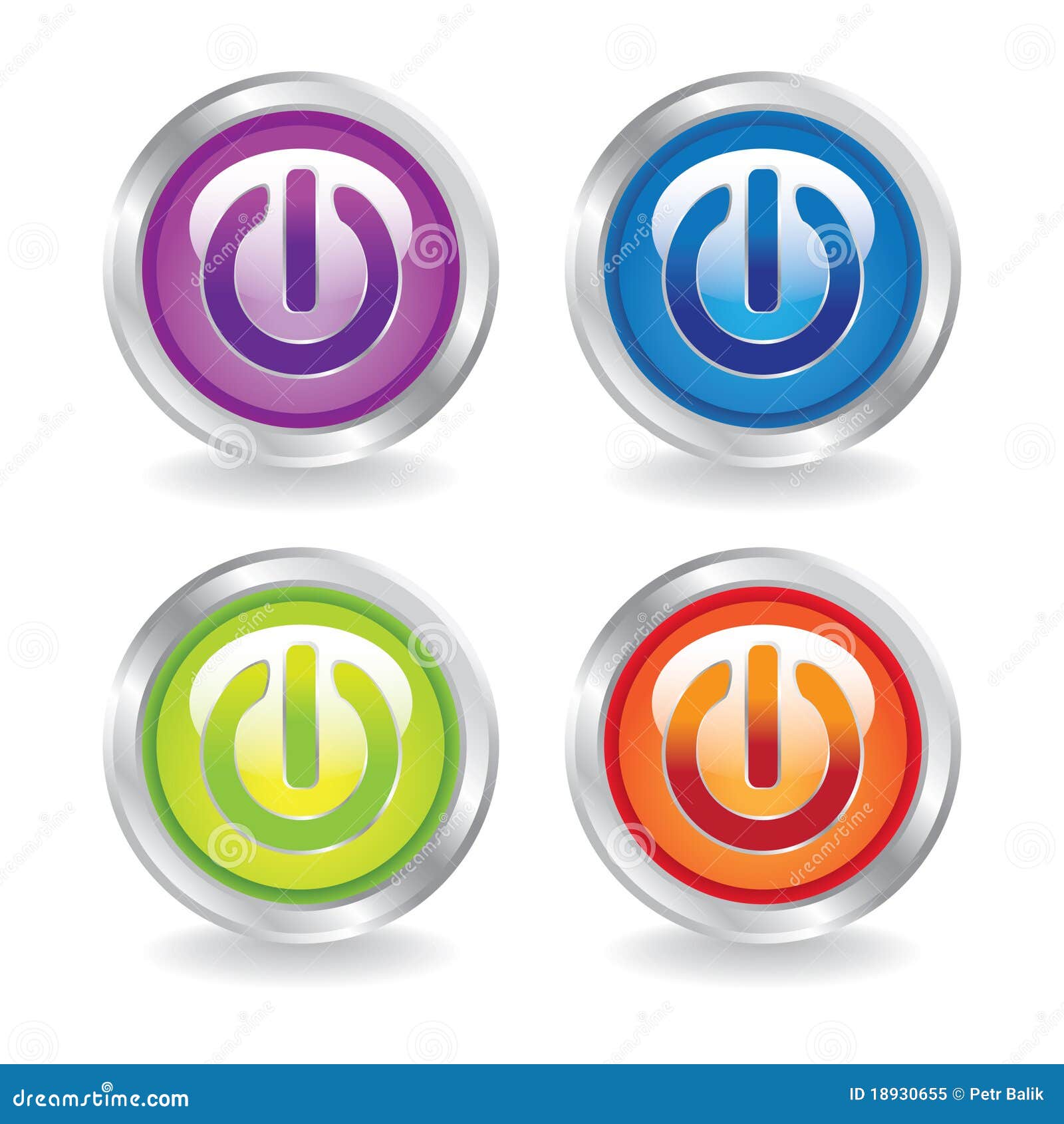 Power buttons stock illustration. Illustration of electricity - 18930655