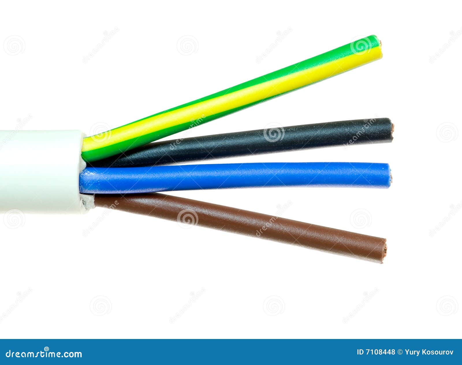 Power cable stock photo. Image of hardware, copper, high - 7108448
