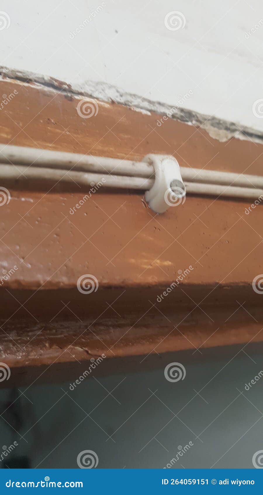 Power cable clamps stock image. Image of bumper, ceiling - 264059151