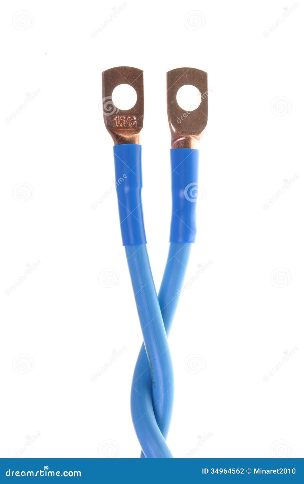Power Cable with Eyelet Terminal Stock Photo - Image of power, link ...