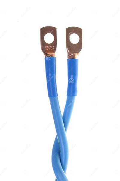Power Cable with Eyelet Terminal Stock Photo - Image of power, link ...