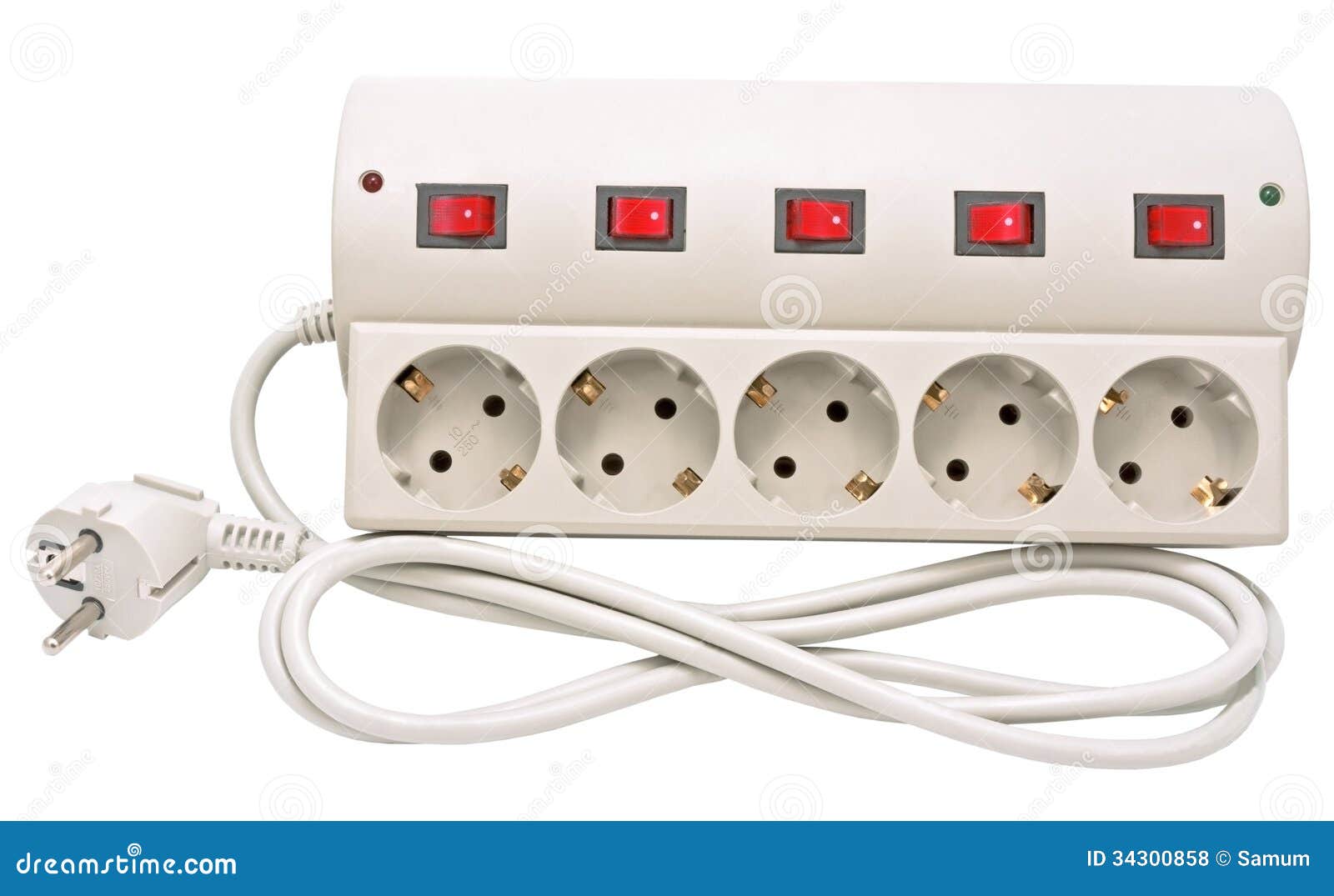 Power cable filter stock photo. Image of strip, plug - 34300858