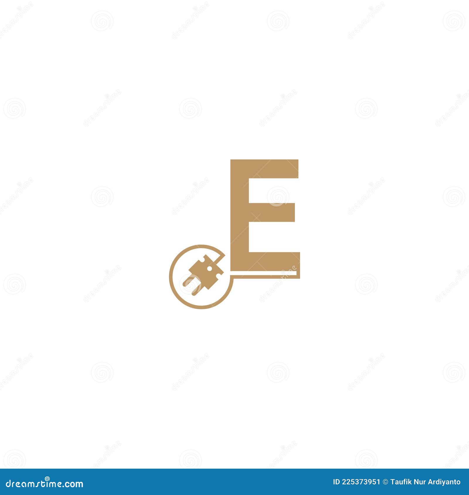 Power Cable Forming Letter E Logo Icon Template Stock Vector ...