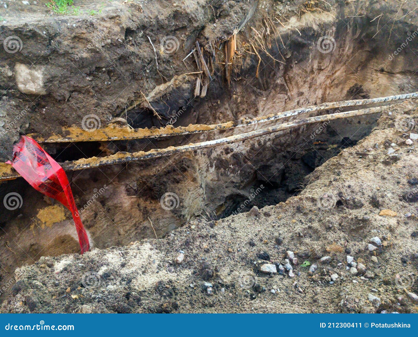 Cable Hanging Down From Gas Tank Location On Electrical Vehicle ...