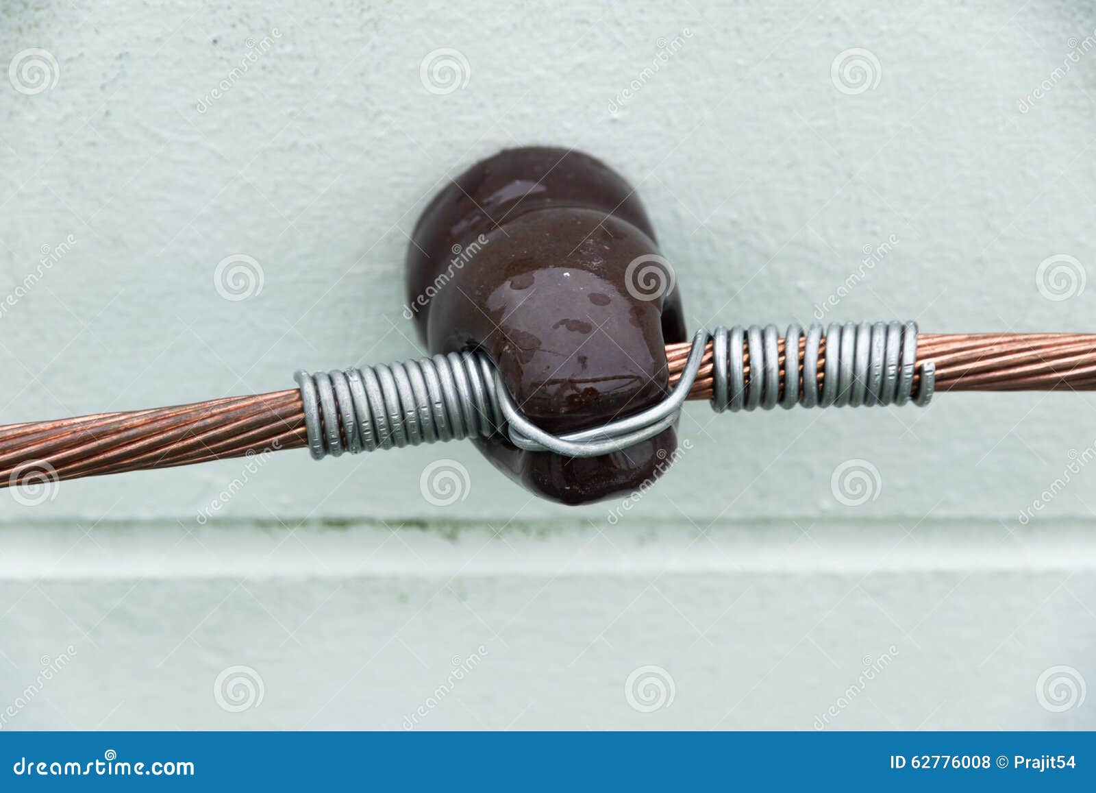 Power cable in insulators stock photo. Image of insulators - 62776008