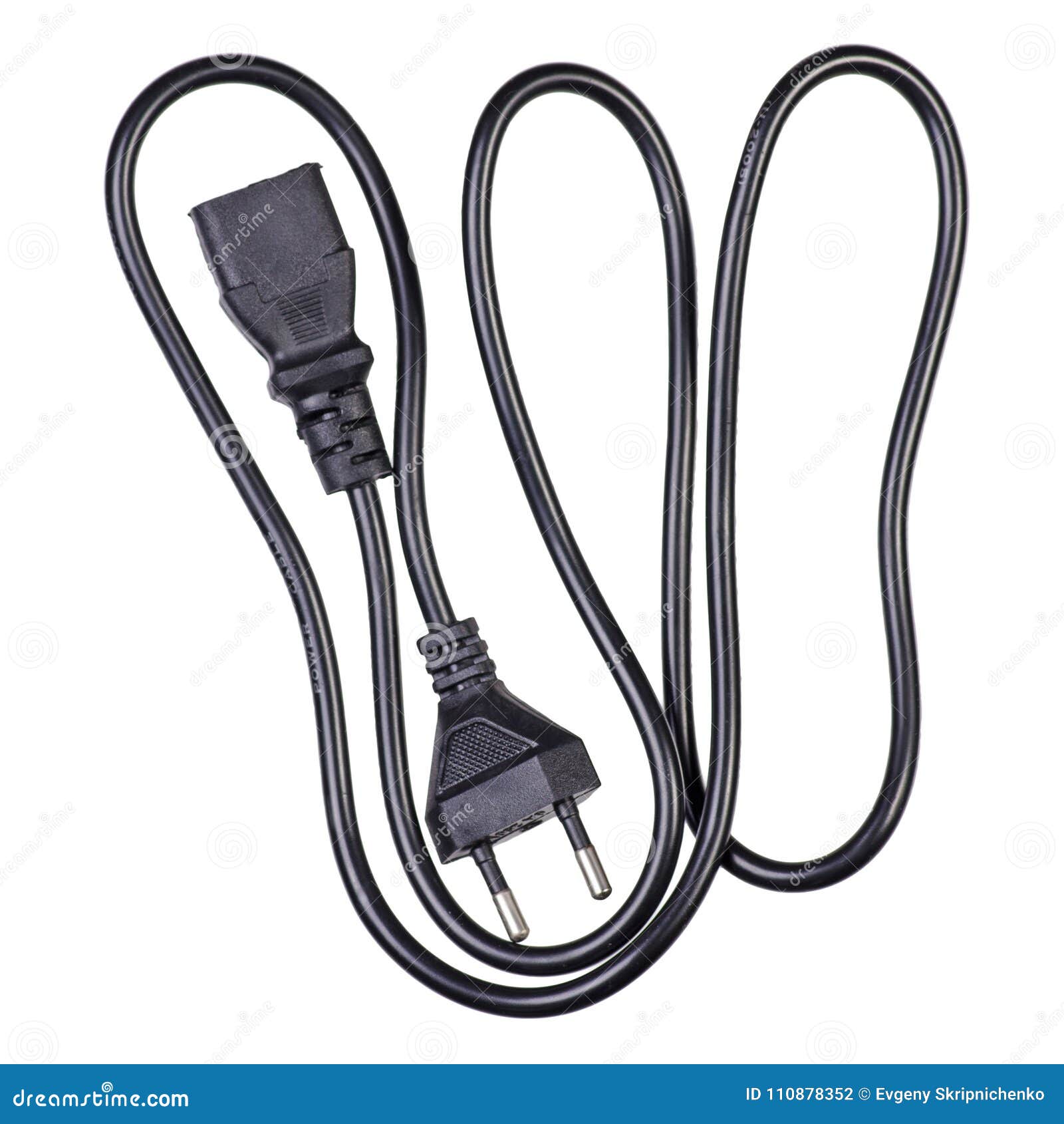 Power cable isolation stock photo. Image of computer - 110878352