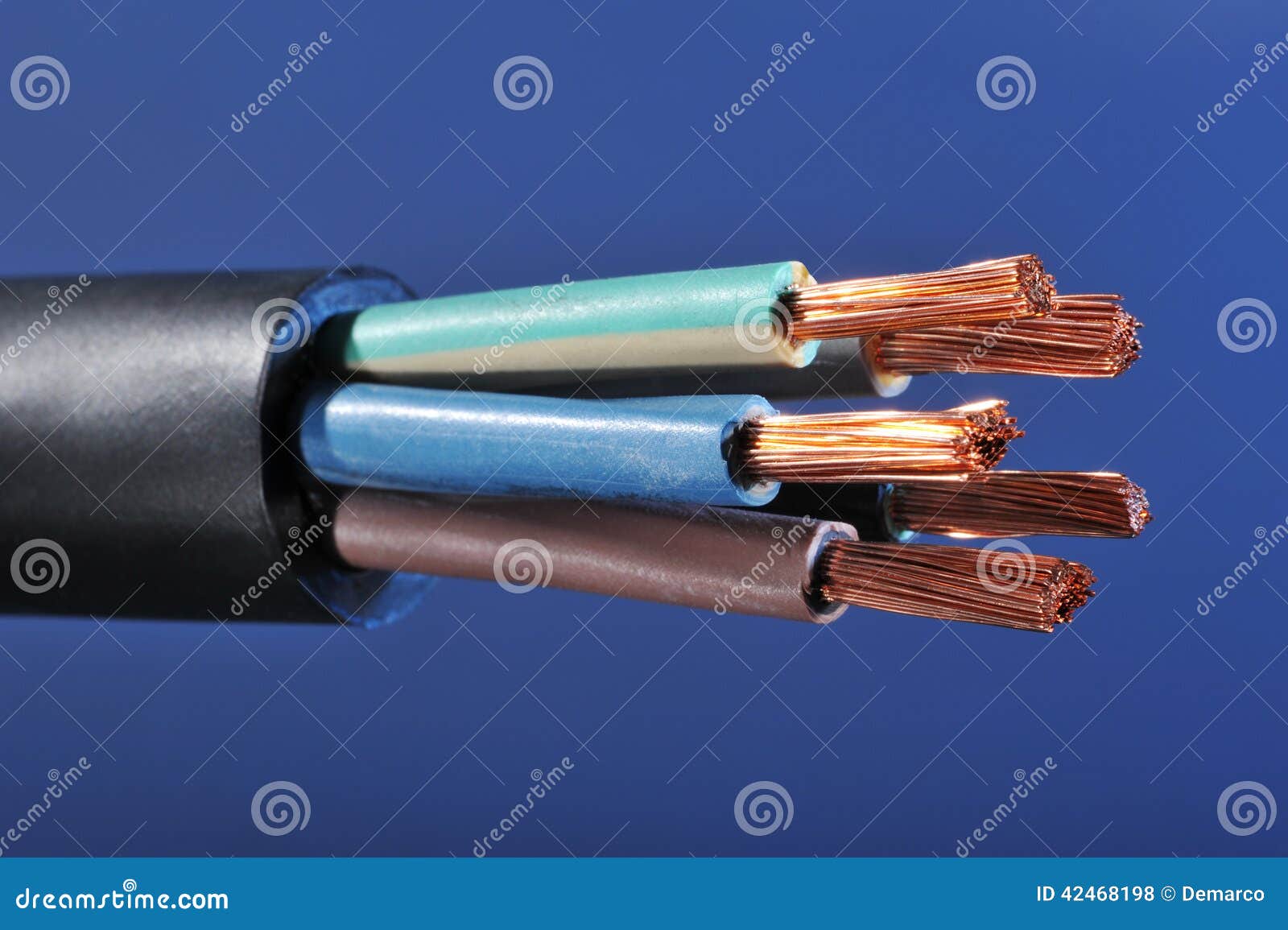 Power cable stock photo. Image of detail, cable, bared - 42468198
