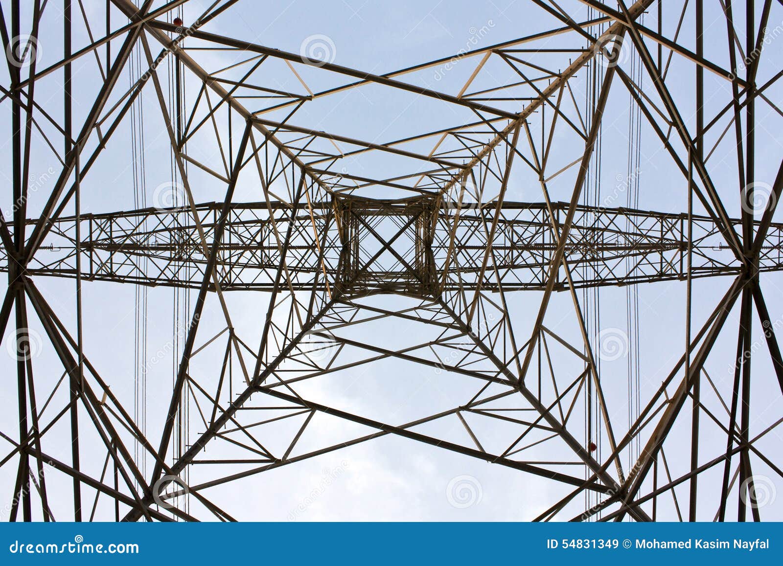 Power cable tower stock image. Image of voltage, pylon - 54831349