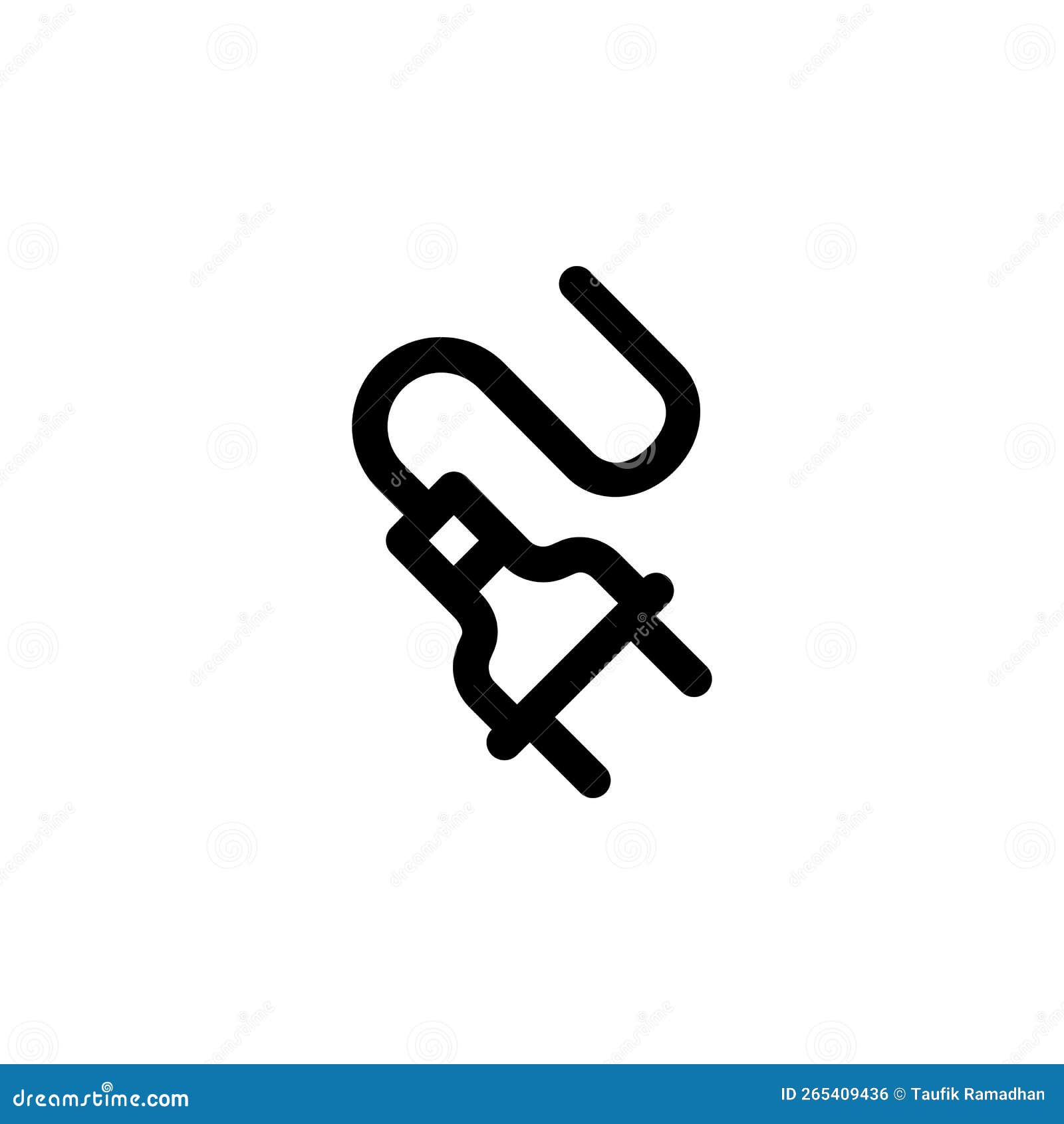 Power Cable Vector Icon. Computer Component Icon Outline Style. Perfect ...