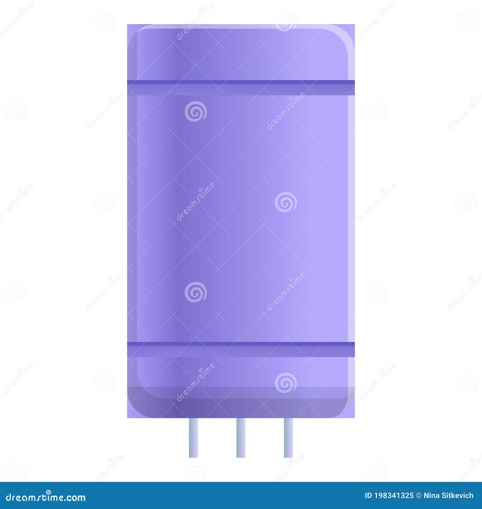 Power Capacitor Icon, Cartoon Style Stock Vector - Illustration of chip ...