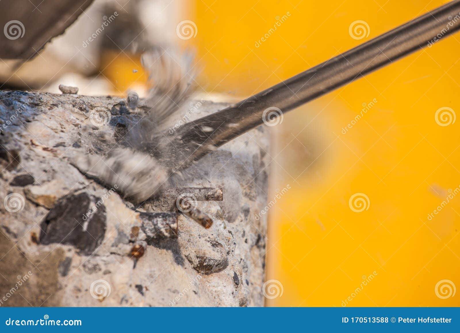 Power Chisel Splinter Off Rocks and Stones Stock Photo - Image of ...