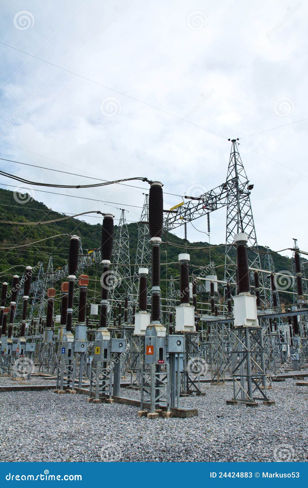 Power circuit breaker stock image. Image of electric - 24424883