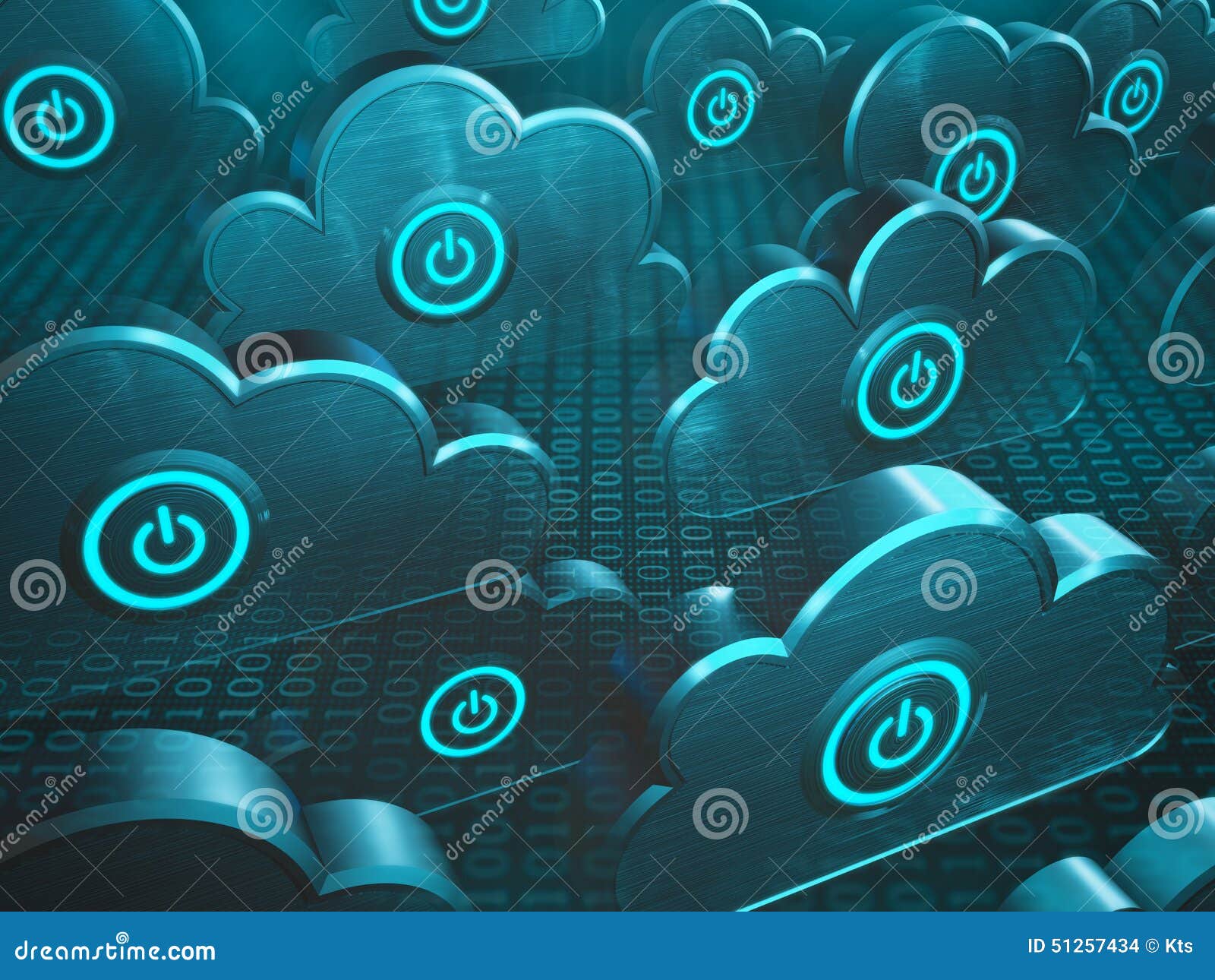 Power Cloud Computing stock illustration. Illustration of binary - 51257434
