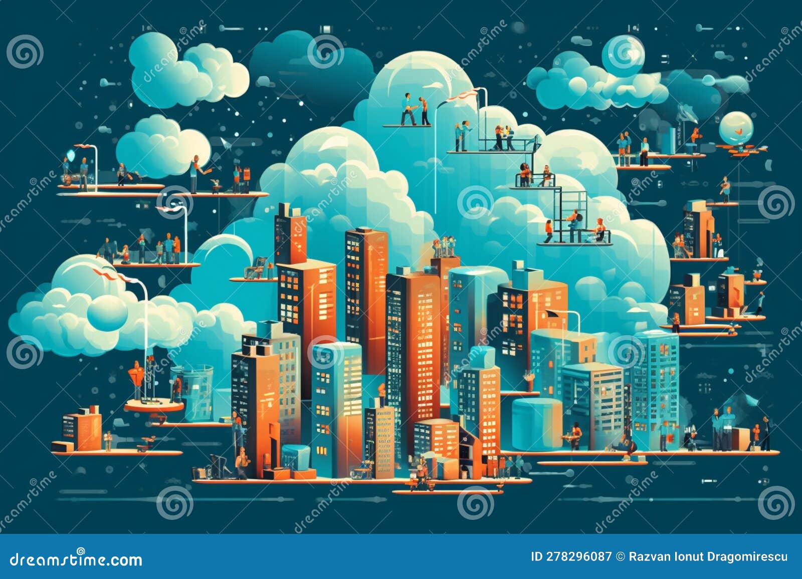The Power of Cloud Computing. Interconnected Network of Virtual Clouds ...