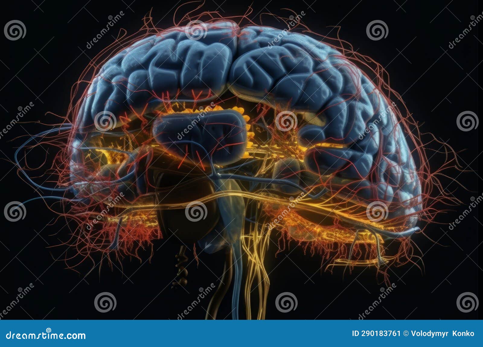 The Power and Complexity of the Human Brain Made with Generative AI ...