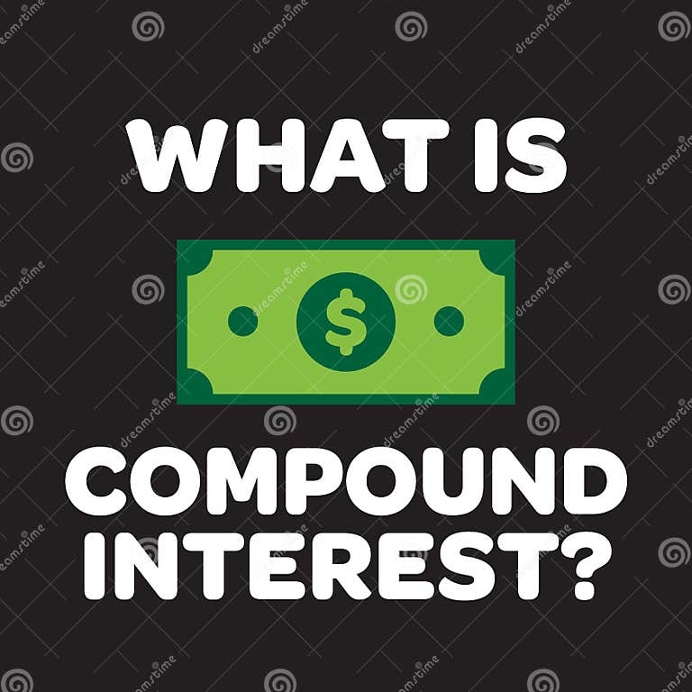 Power of Compound Interest stock vector. Illustration of planning ...