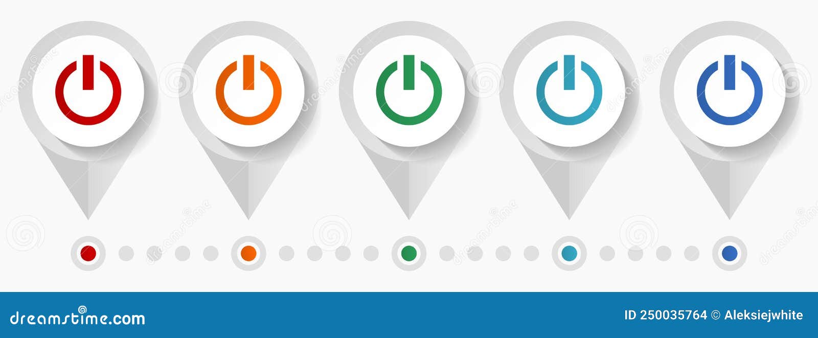 Power Concept Vector Icons, Editable Infographic Template, Set of ...