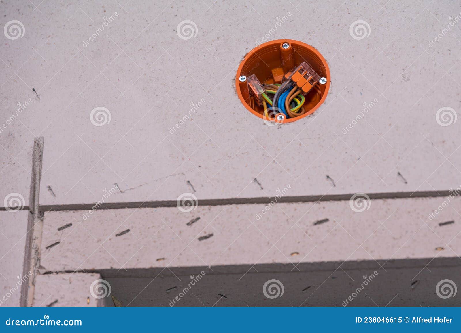 Power Connection Electrical Installation - Shell Construction Stock ...