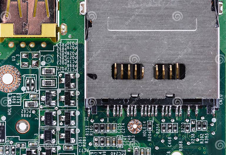 Power Connections Inside Laptop Stock Photo - Image of internal, chips ...