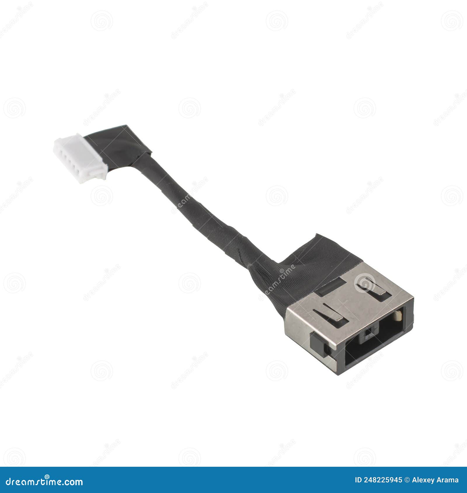 Power Connector for Laptop, Spare Part for Computer, on a White ...
