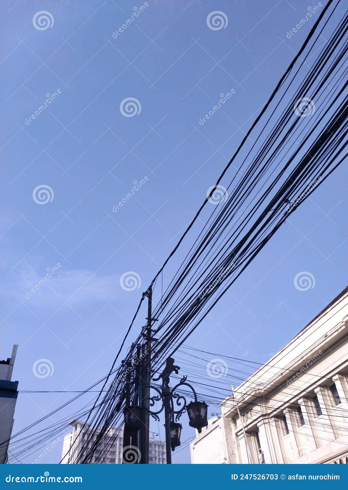 Power Cord Cables Dangling Overlapping Stock Image - Image of dangling ...