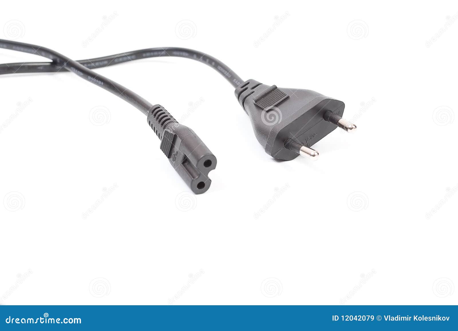 Power cord connector stock image. Image of connection - 12042079