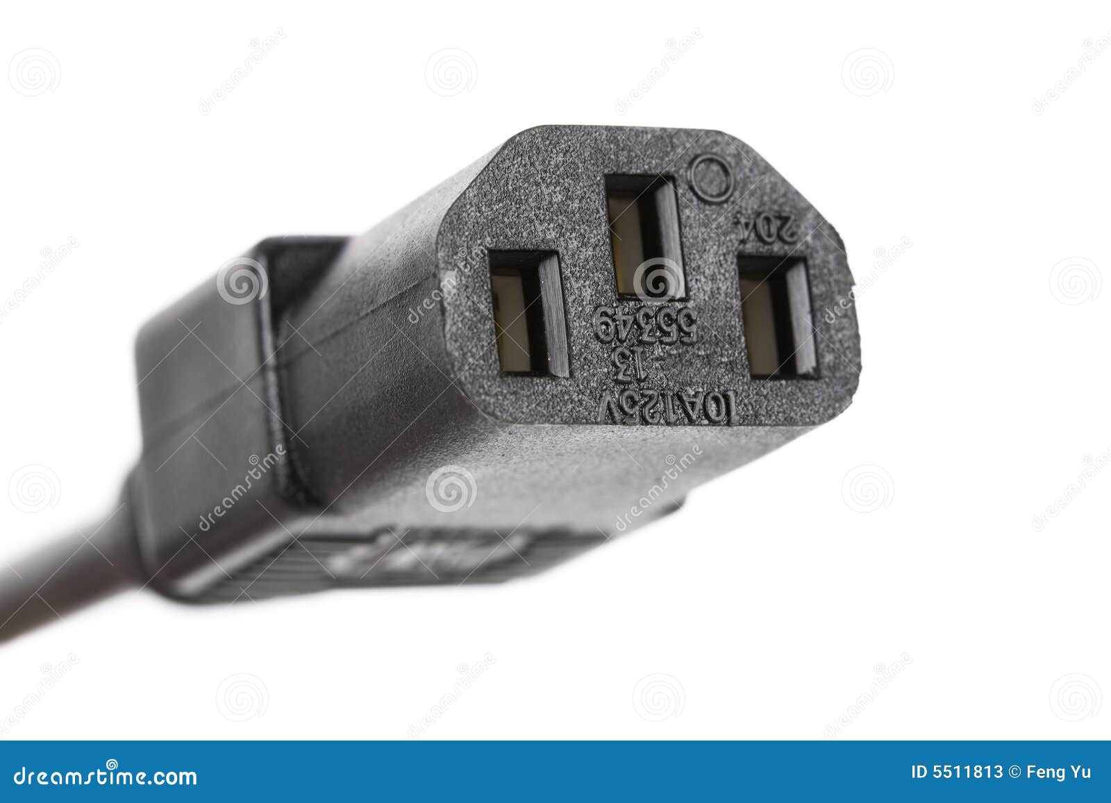 Power Cord Plug stock image. Image of close, white, cord - 5511813
