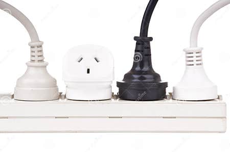 Power Cords Isolated stock photo. Image of black, metal - 28799036